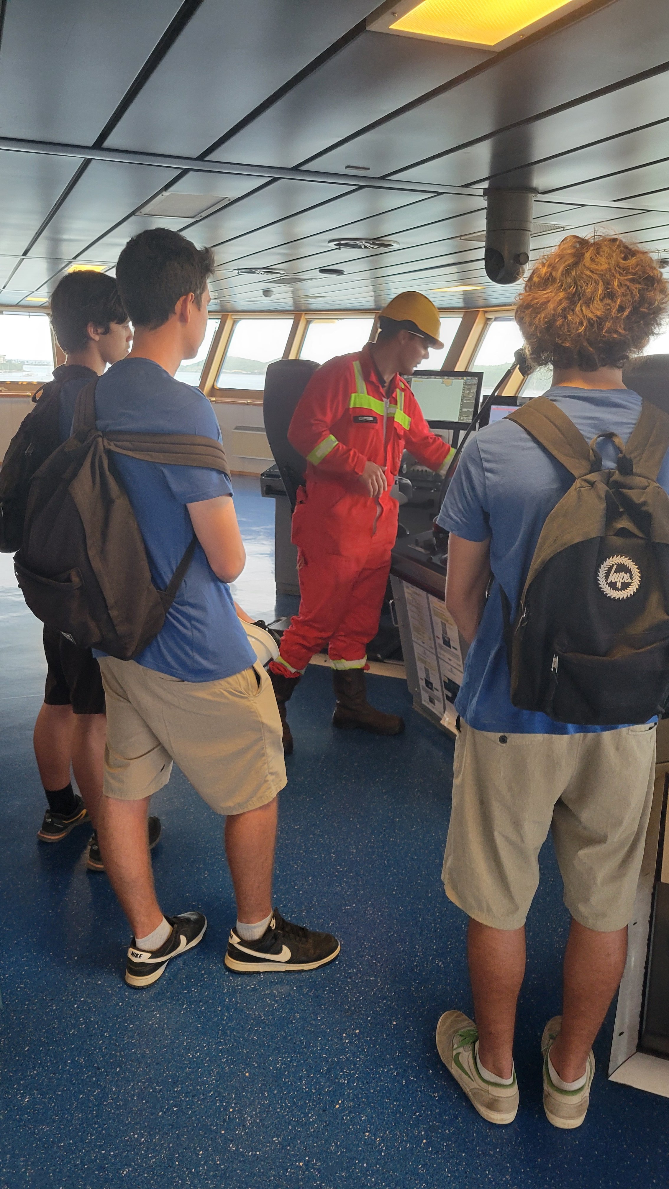 Visite du câblier 'Lodbrog' - Lycée polyvalent Jules Garnier